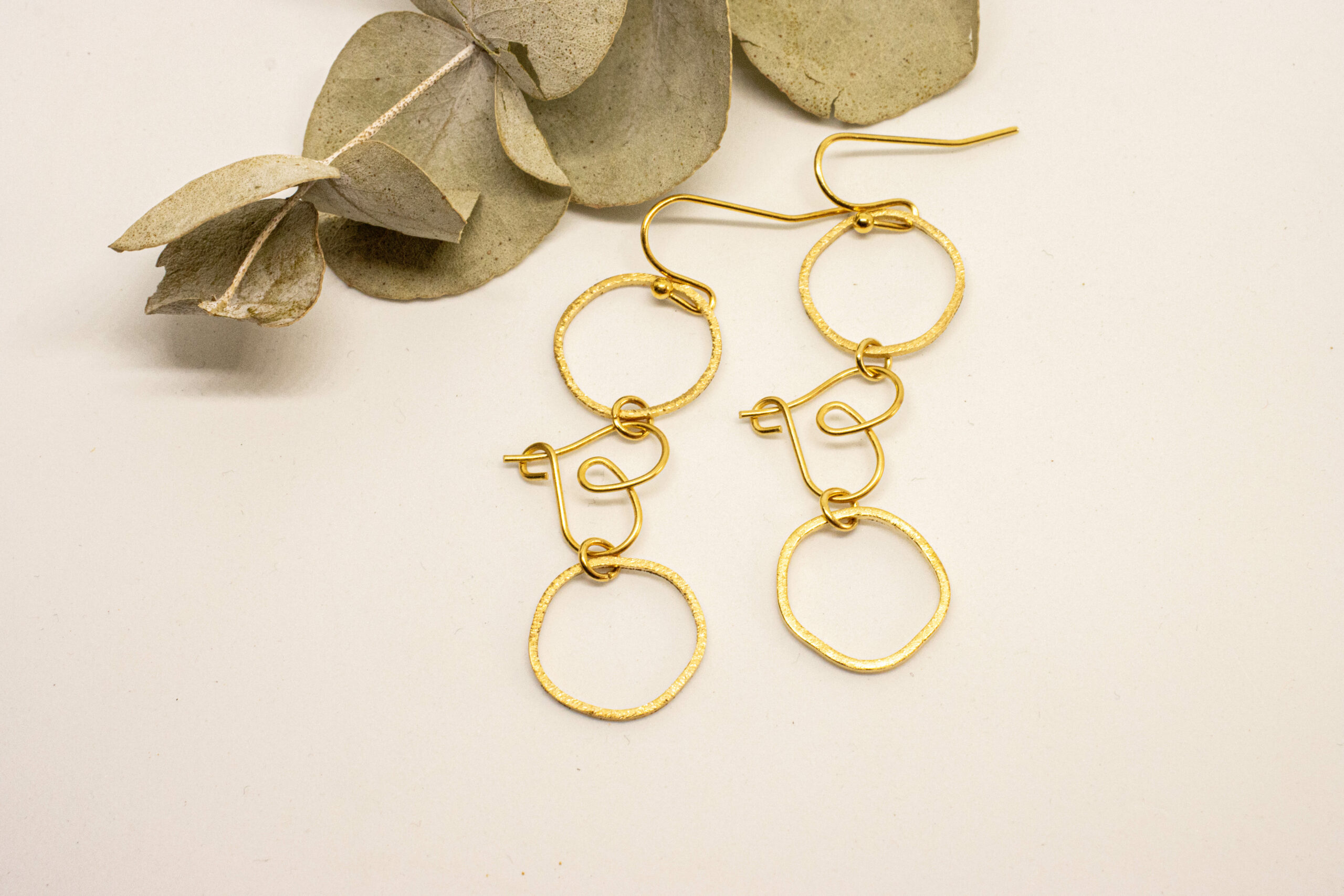 Boucles oreilles femme cercles et cœur fins, Collection Mon Cœur, Mon Amour - STELLA & moi